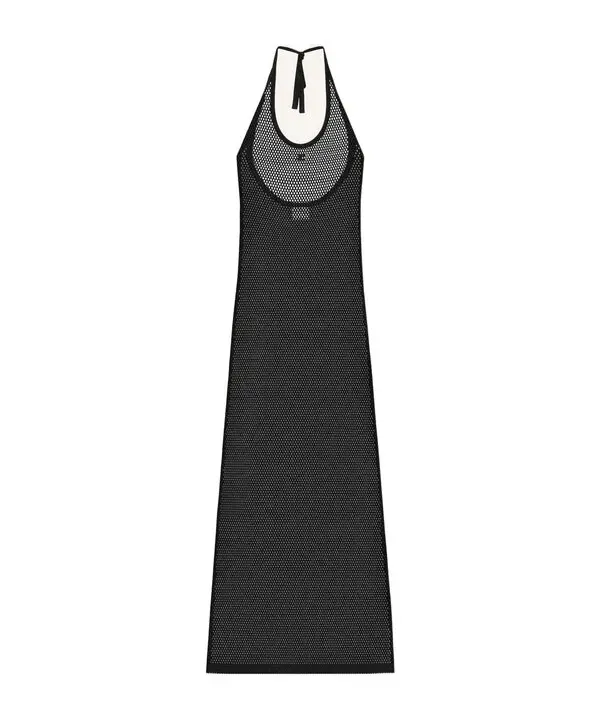 COURREGES Holistic Mesh Long Dress - Black