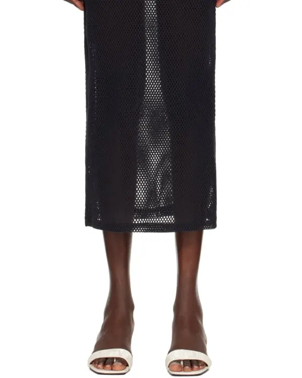 COURREGES Holistic Mesh Long Dress - Black