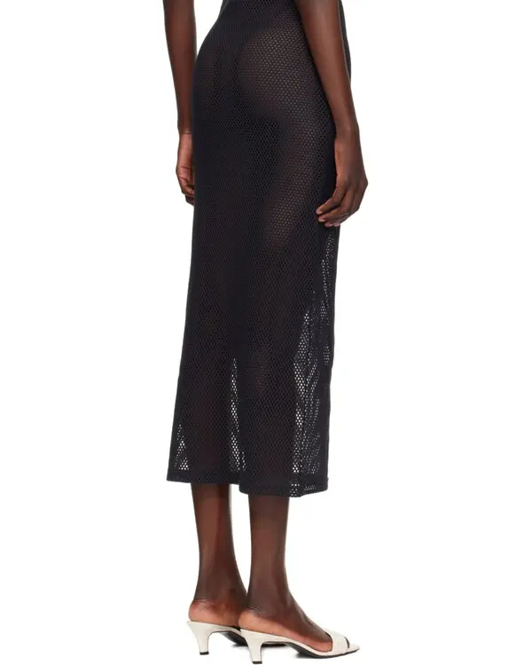COURREGES Holistic Mesh Long Dress - Black