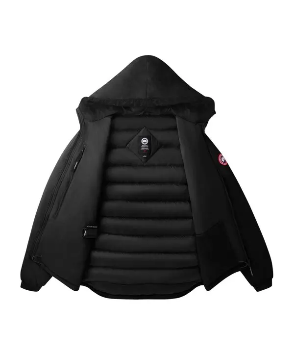 Canada Goose Lodge Padded Hooded Jacket - Black