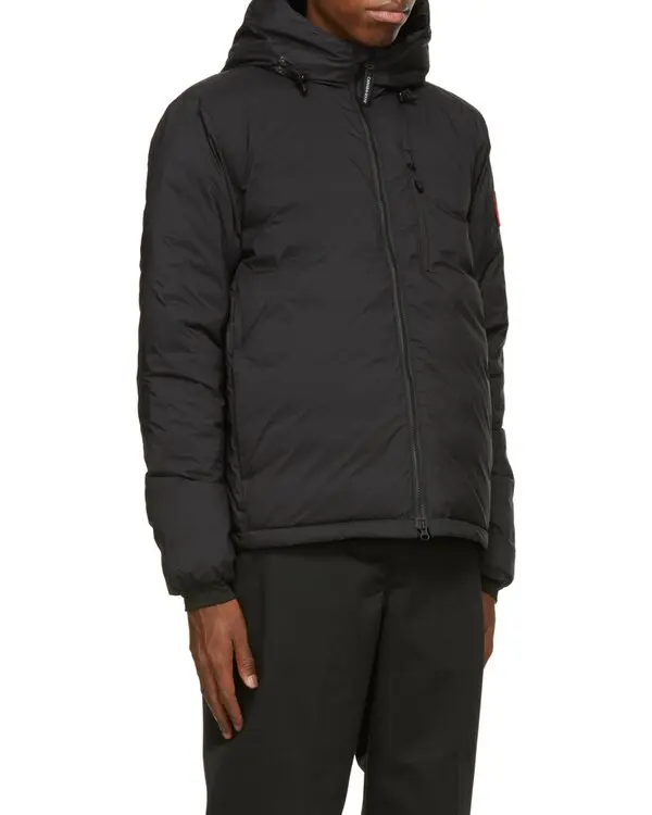 Canada Goose Lodge Padded Hooded Jacket - Black