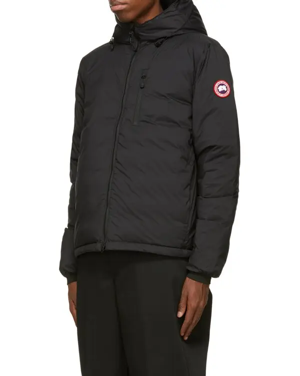 Canada Goose Lodge Padded Hooded Jacket - Black