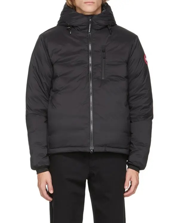 Canada Goose Lodge Padded Hooded Jacket - Black