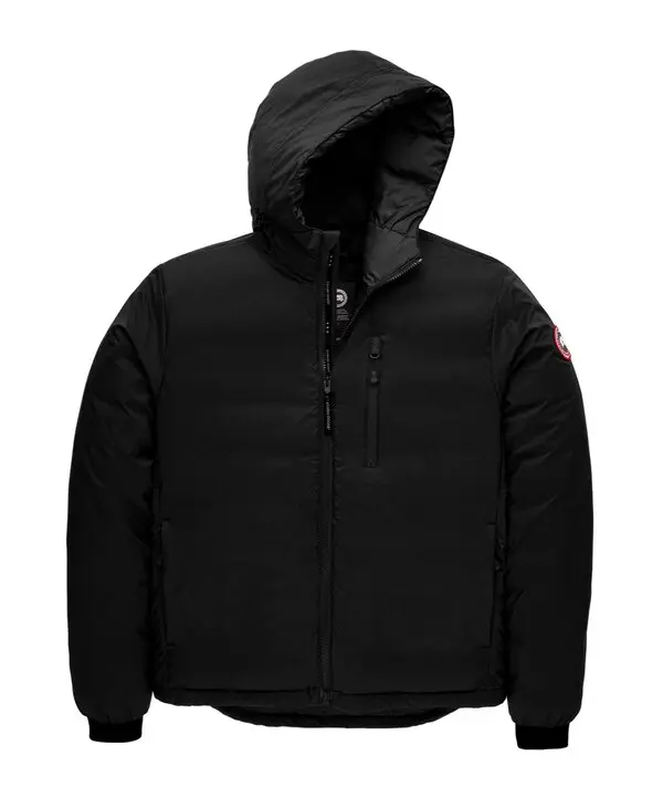 Canada Goose Lodge Hooded Down Jacket - Black
