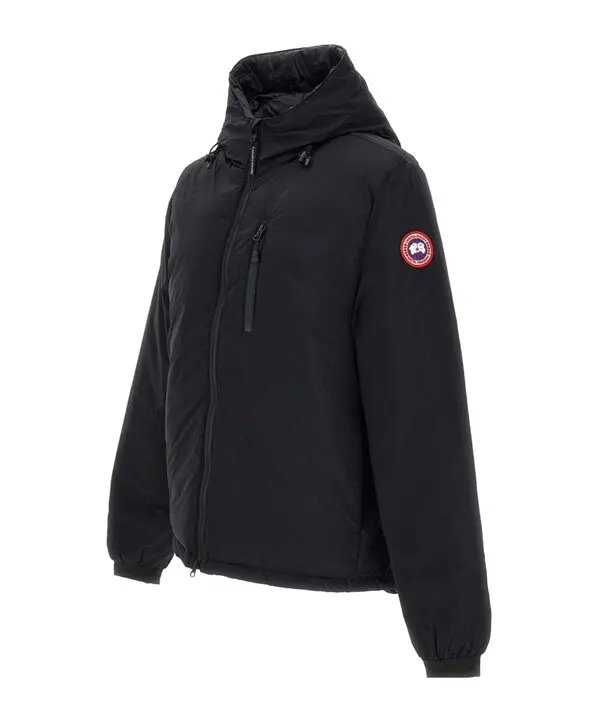 Canada Goose Lodge Hooded Down Jacket - Black