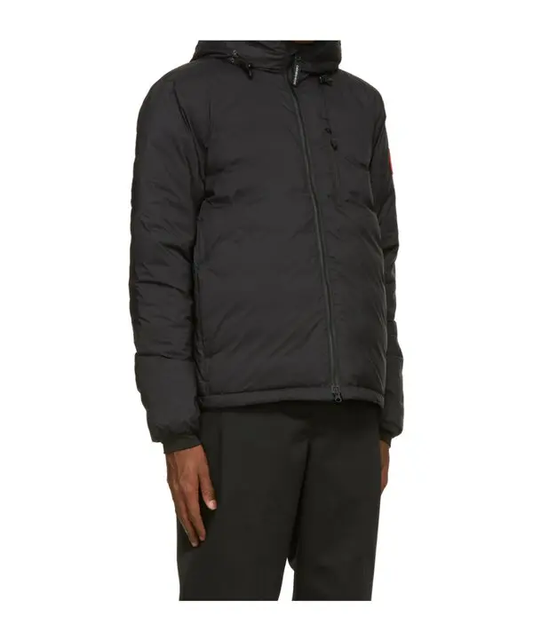 Canada Goose Lodge Hooded Down Jacket - Black