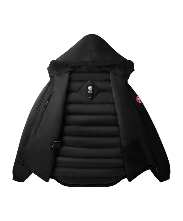 Canada Goose Lodge Hooded Down Jacket - Black