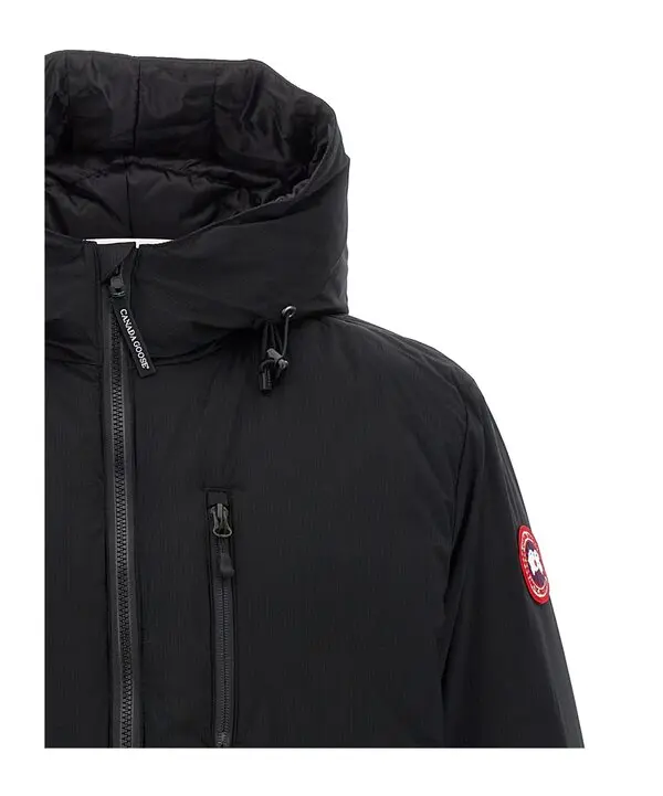 Canada Goose Lodge Hooded Down Jacket - Black