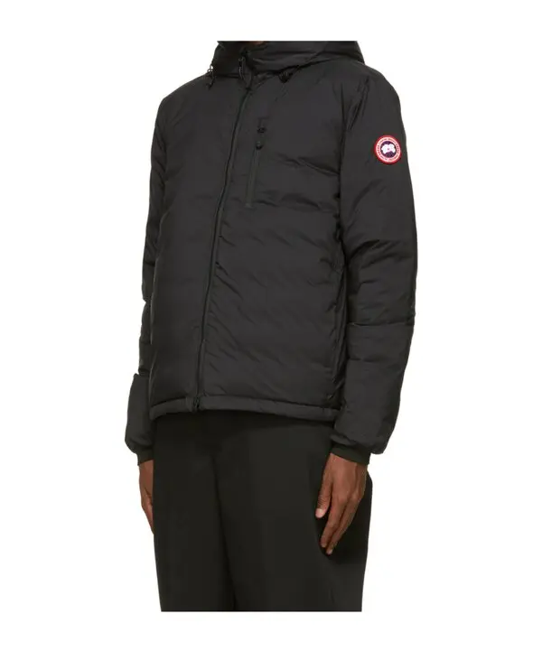 Canada Goose Lodge Hooded Down Jacket - Black