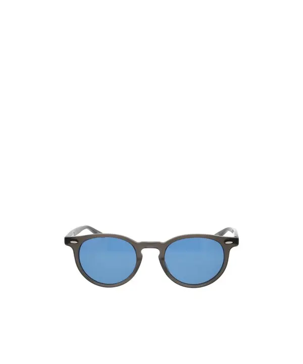 Barton Perreira Banks Oval Frame Sunglasses - Blue
