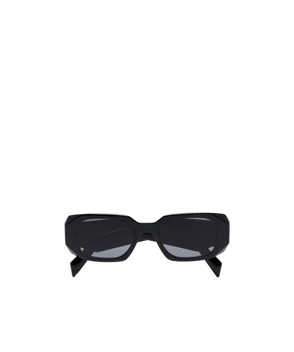 Prada Rectangular Frame Sunglasses - Black
