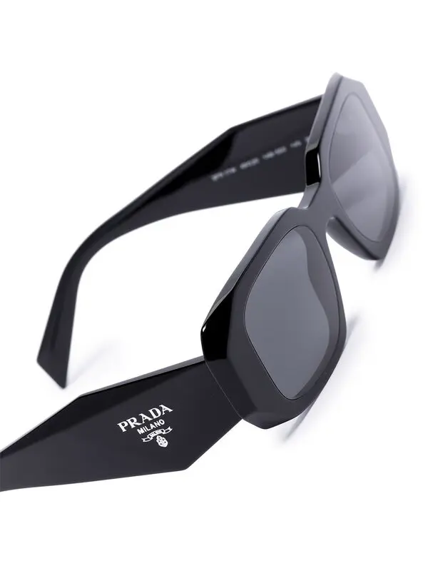 Prada Rectangular Frame Sunglasses - Black