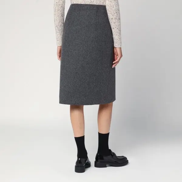 Prada Loden Fabric Pencil Skirt