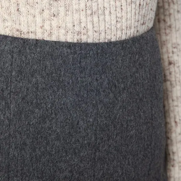 Prada Midi Skirt With Front Slit Detail