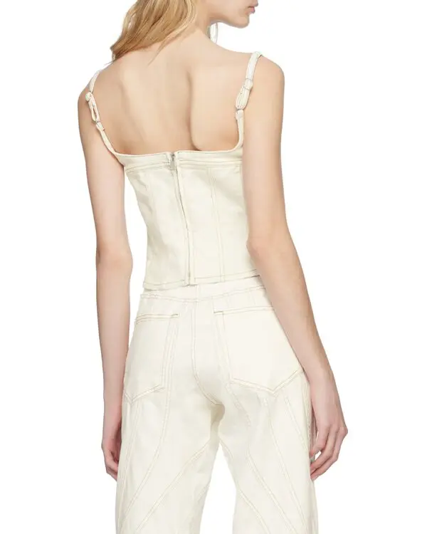 MUGLER Front Hollowed-out Detail Vest