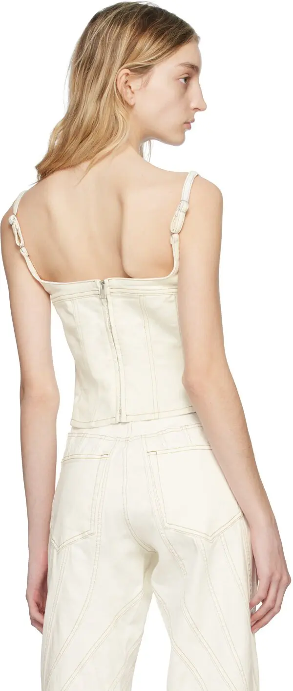 MUGLER Front Hollowed-out Detail Vest