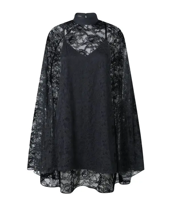 Pinko Long-sleeved Mini Lace Dress