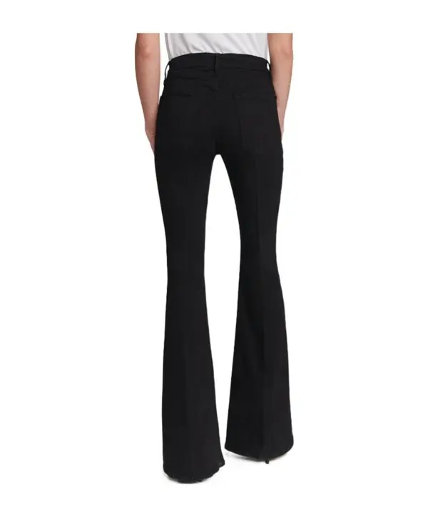 FRAME Le Pixie High Flare Jeans - Black