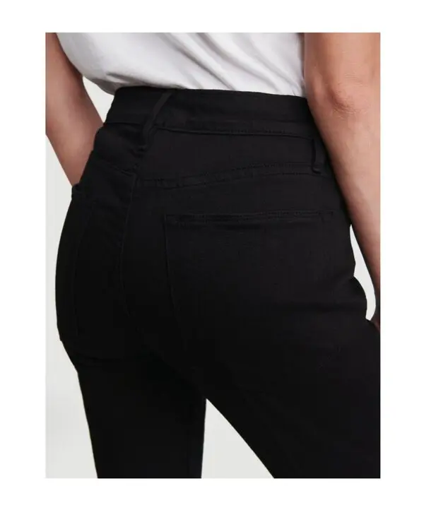 FRAME Le Pixie High Flare Jeans - Black