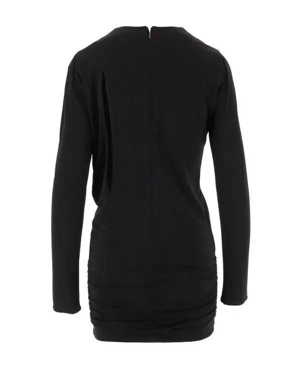 Versace Cut-out Long Sleeve Mini Dress - Black