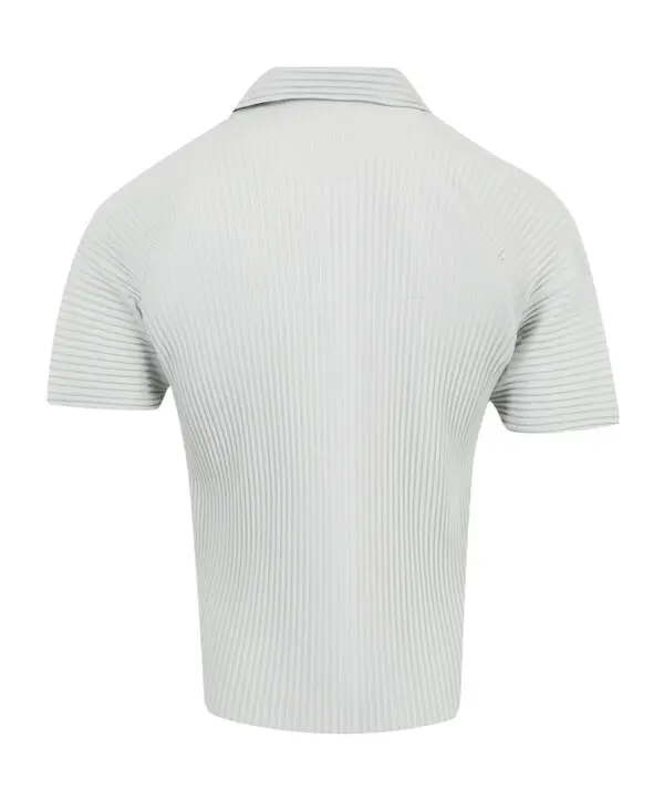 Issey Miyake Plissé-effect Polo Shirt - White