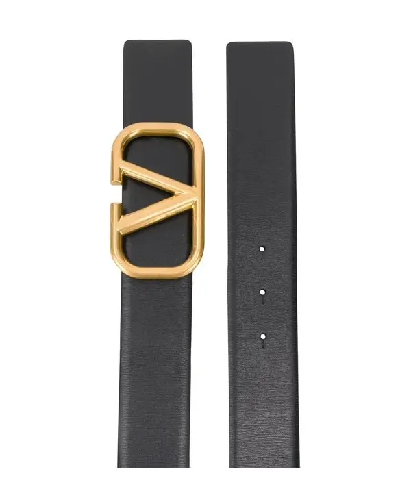 Valentino Garavani Vlogo Reversible Belt - Black