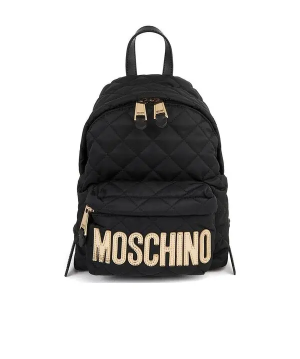 Moschino Quilted Logo Backpack