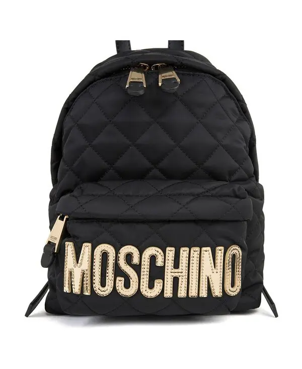 Moschino Quilted Logo Backpack