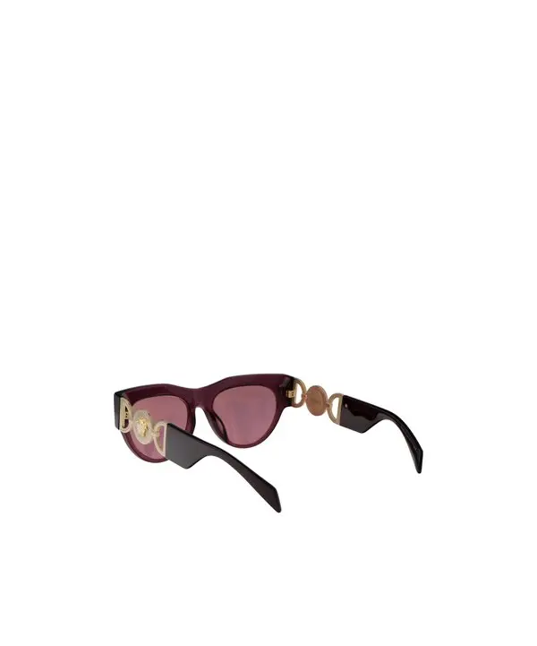 Versace Sunglasses With Geometric Frame