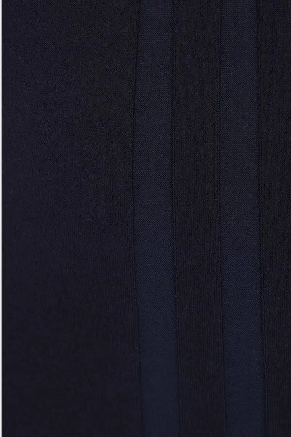 Fendi Short Sleeve Ribbed Mini Dress
