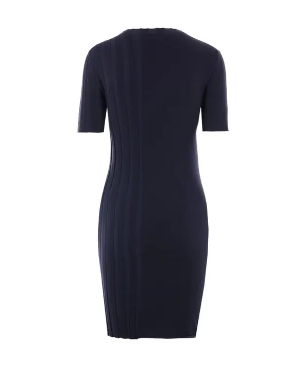 Fendi Short Sleeve Ribbed Mini Dress