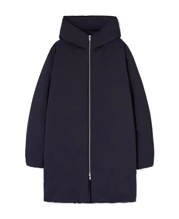 JIL SANDER Long Zip Up Down Jacket