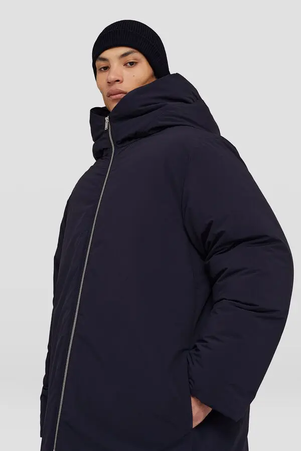 JIL SANDER Long Zip Up Down Jacket