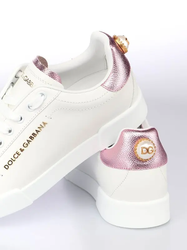 Dolce & Gabbana Portofino Low-top Sneakers - White