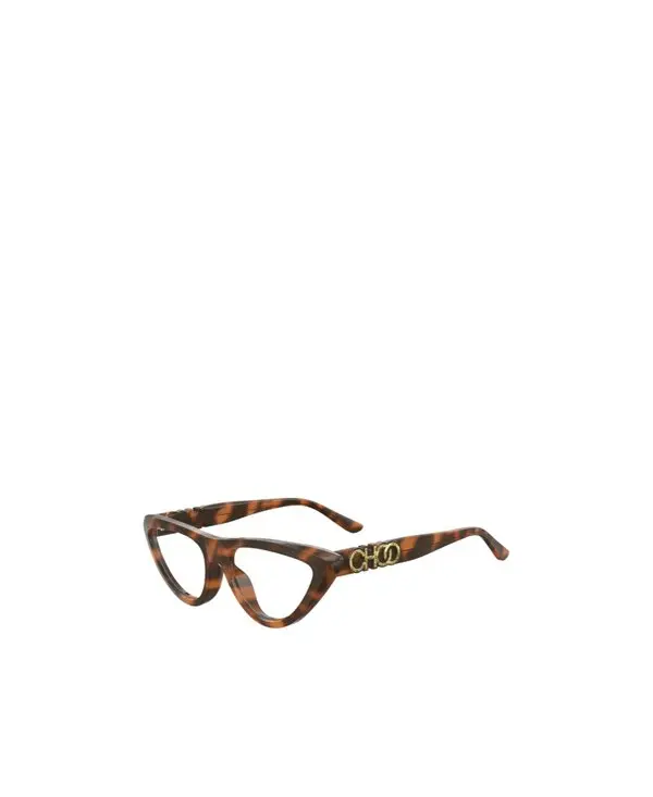 JIMMY CHOO Cat-eye Glasses With Logo Detail - Brown