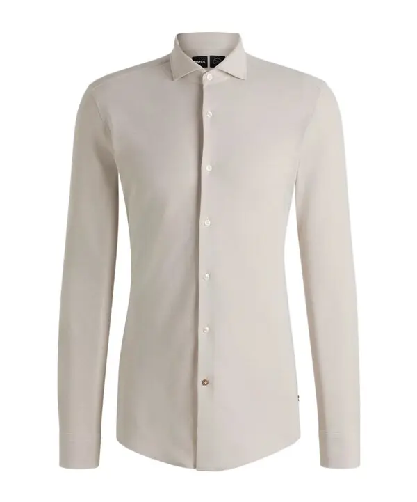 Hugo Boss Cotton Shirt - Natural