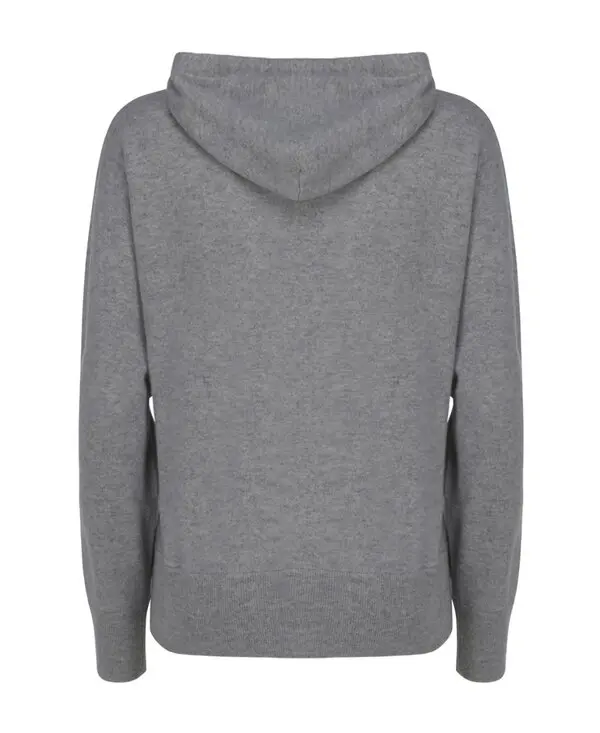 Brunello Cucinelli Zipped Drawstring Hoodie - Grey