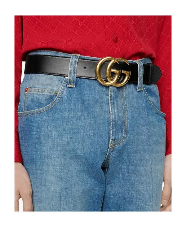 Gucci Gg Marmont Belt With Gg Buckle