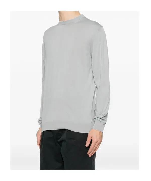 Eleventy Long Sleeve Sweater - Grey