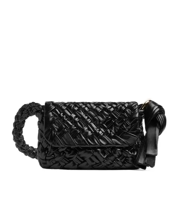Bottega Veneta Kalimero Citt Woven Shoulder Bag