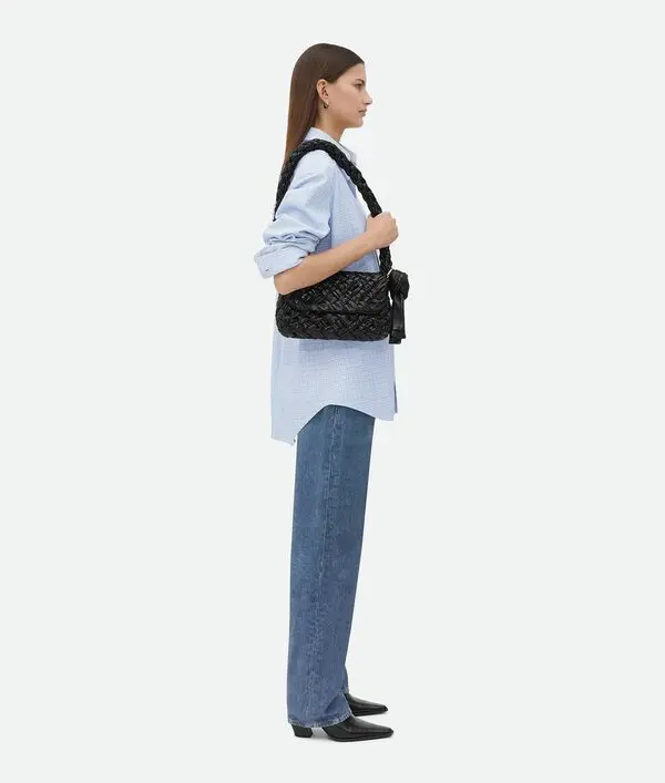 Bottega Veneta Kalimero Citt Woven Shoulder Bag