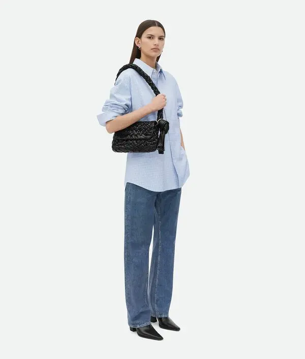 Bottega Veneta Kalimero Citt Woven Shoulder Bag