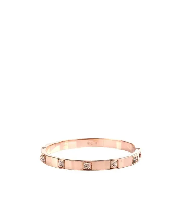 SWAROVSKI Rose Gold Tone Crystal Pavé Embellished Bracelet - Yellow