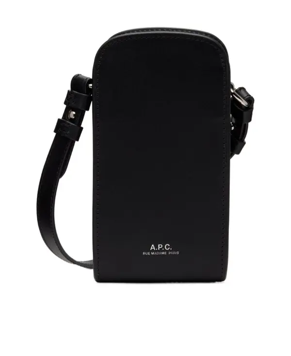 A.p.c. James Leather Mini Bag - Black