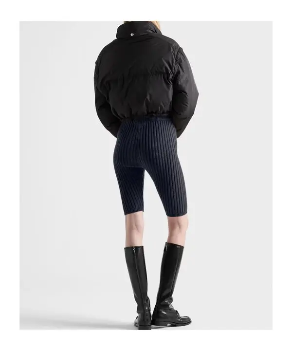 Prada Cropped Re-nylon Down Jacket