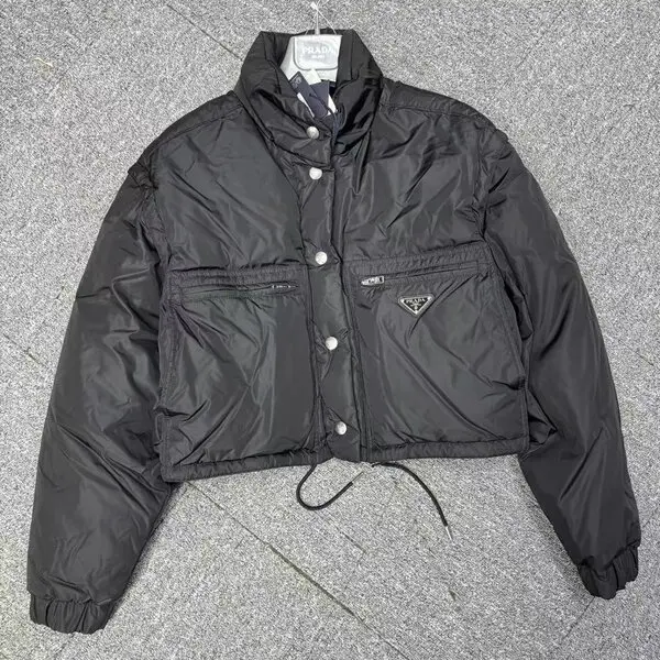 Prada Cropped Re-nylon Down Jacket