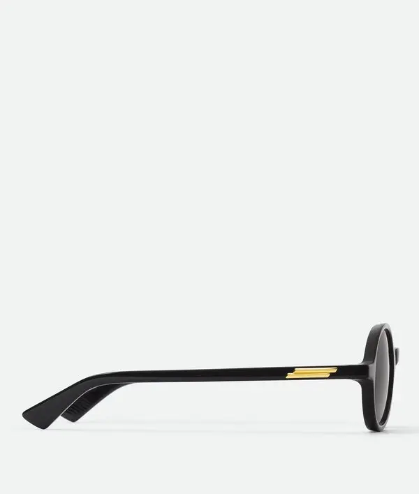 Bottega Veneta Round Frame Sunglasses - Black