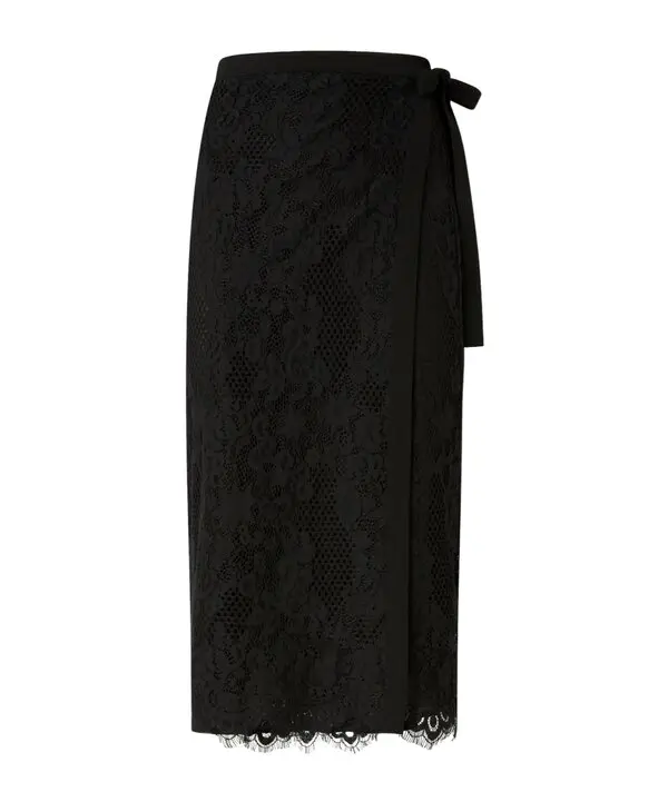 Pinko Galletta Lace Midi Skirt