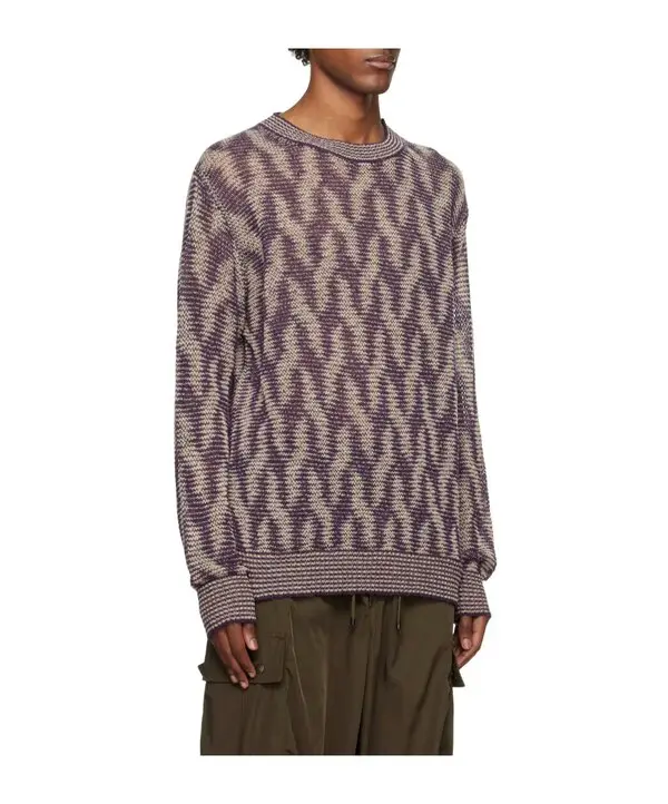Dries Van Noten Patterned Long-sleeve Sweater