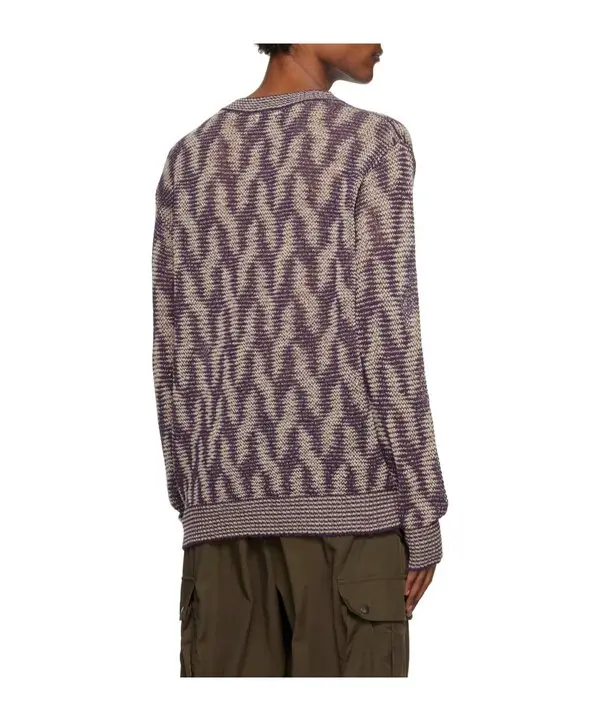 Dries Van Noten Patterned Long-sleeve Sweater